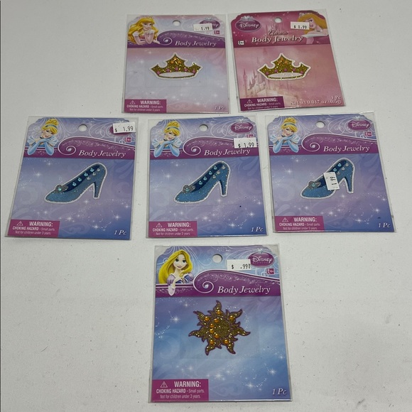 Disney | Accessories | Disney Princess Blue And Gold Body Jewelry ...